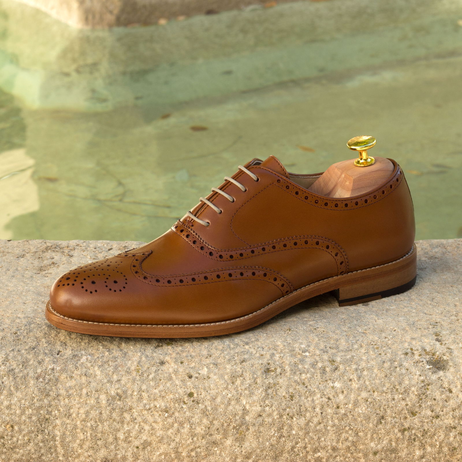 Mens Dress Full Brogue Shoe - Coveti