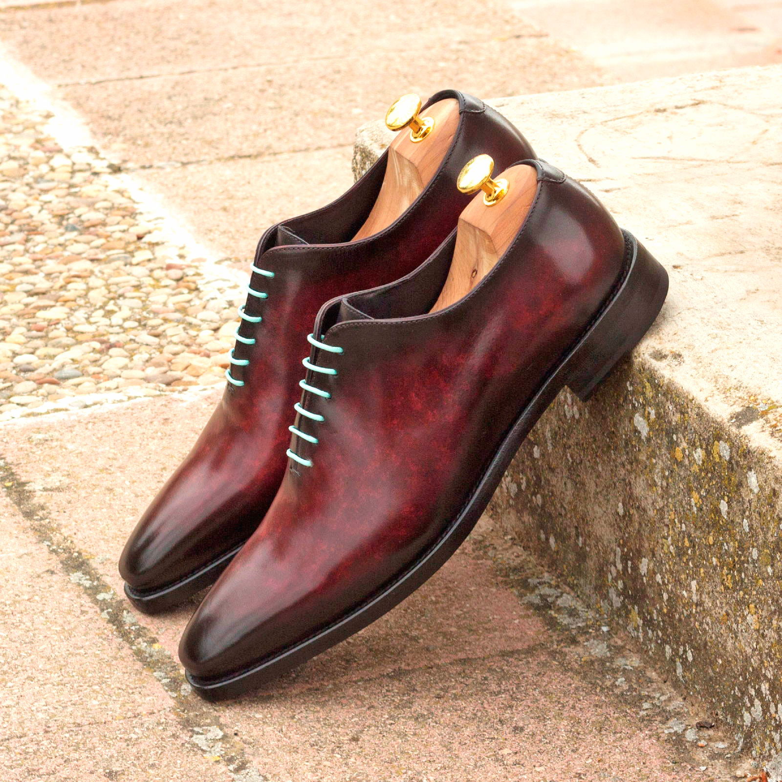 Hand Made Patina Whole Cut Shoe | Designer Collection | Coveti