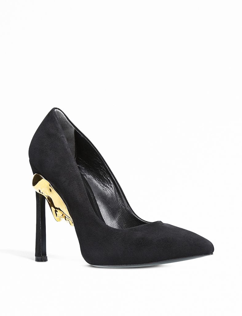 Apollo black and gold calf leather shoes | Coveti