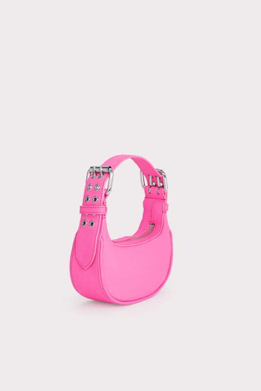 Mini soho hot pink flat grain leather bag | Coveti