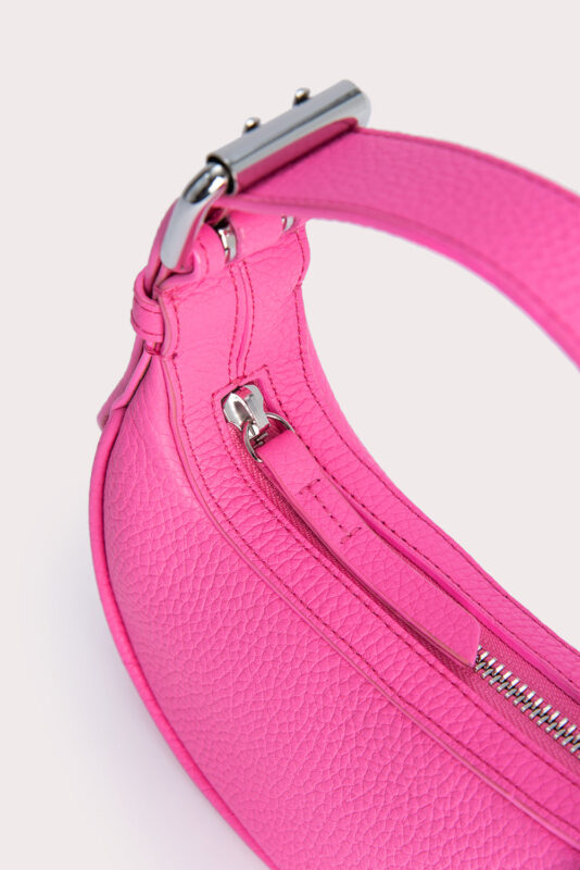 Mini soho hot pink flat grain leather bag | Coveti