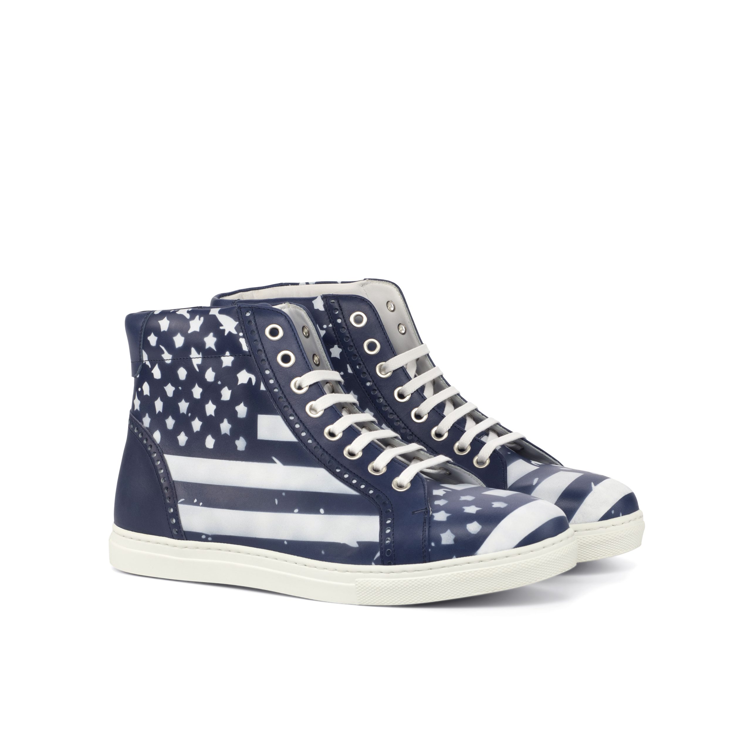 Blue High Tops sneakers | Mens Footwear | Coveti