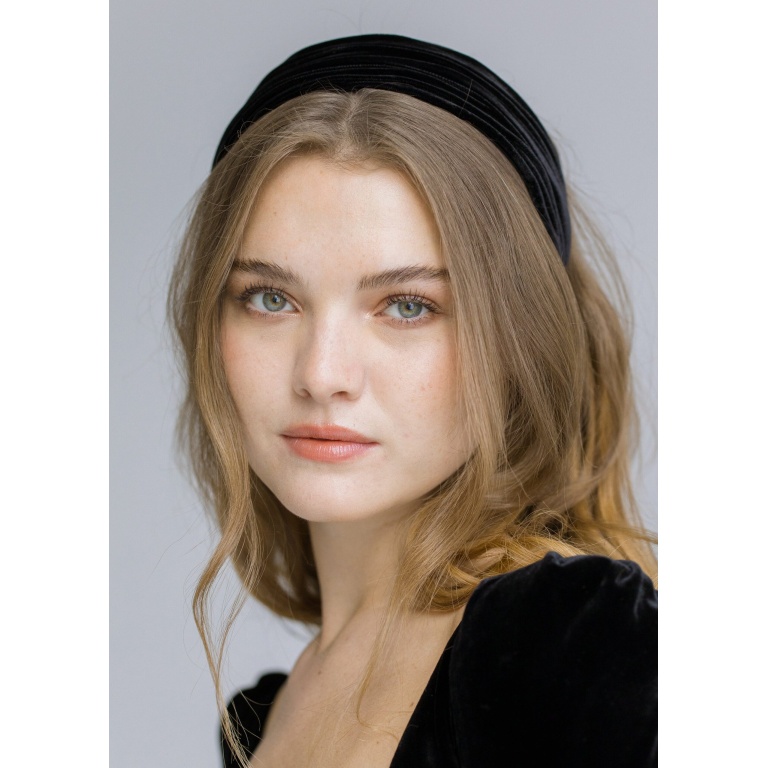 Jennifer Behr Natasha Velvet Headband | Luxury Hair Accessories ...