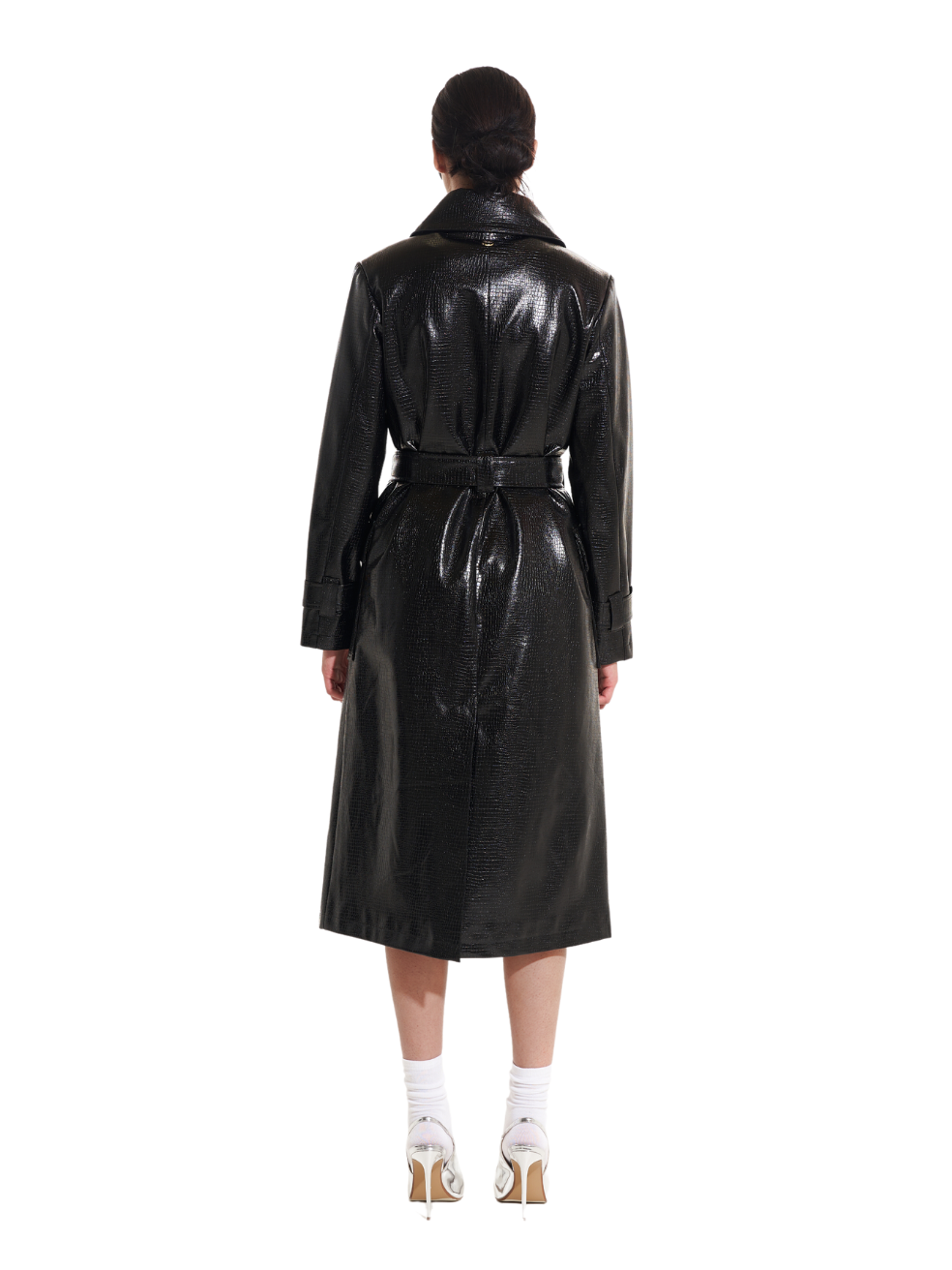 Freed Gina Croc Faux Fur Coat | Designer Faux Fur Collection | Coveti