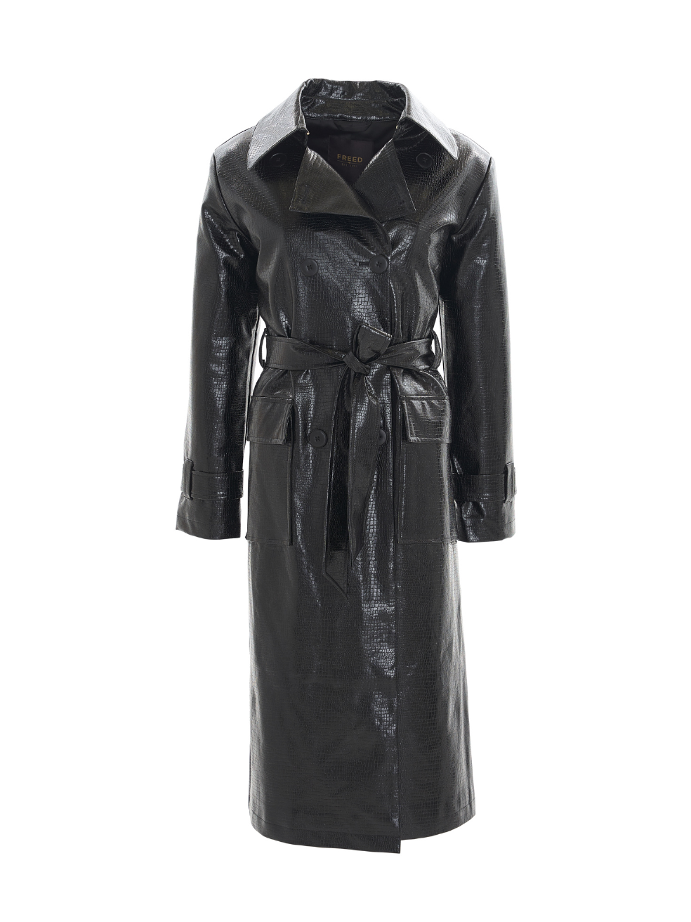Freed Gina Croc Faux Fur Coat | Designer Faux Fur Collection | Coveti