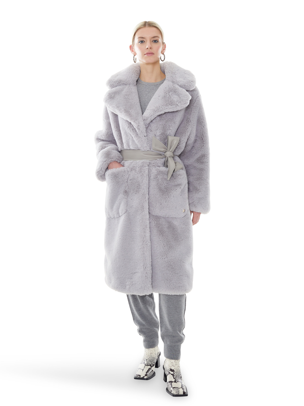 Freed Lily Fog Faux Fur Coat | Designer Faux Fur Collection | Coveti