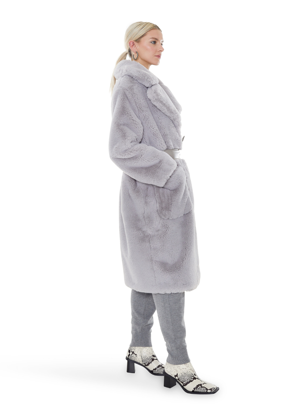Freed Lily Fog Faux Fur Coat | Designer Faux Fur Collection | Coveti