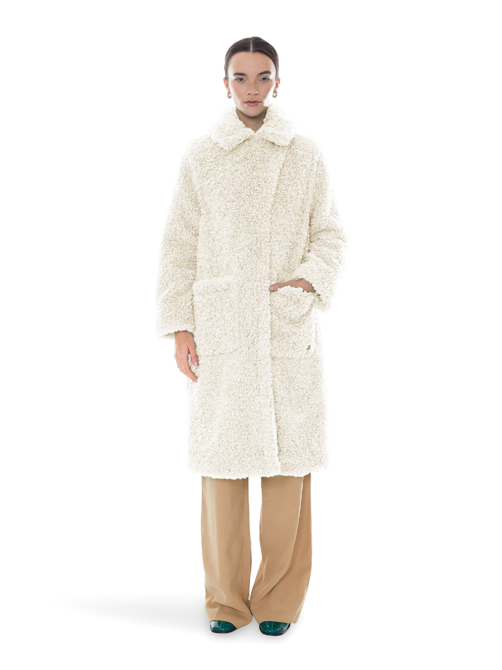 Freed Ruby Curly Cream Faux Fur Coat | Designer Faux Fur Collection ...