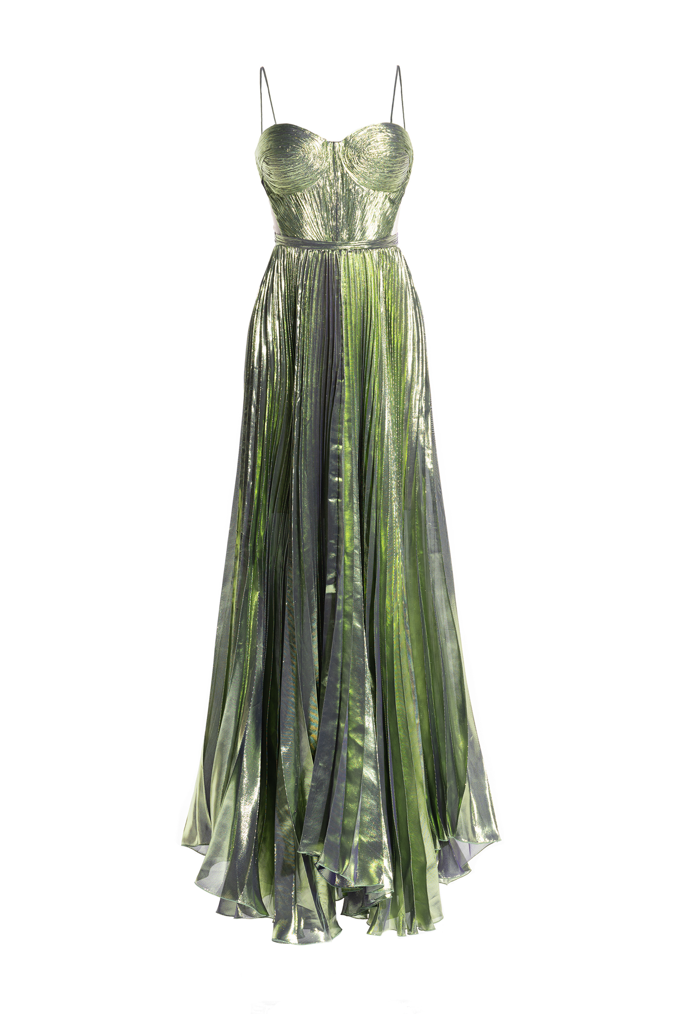Maria Lucia Hohan Lethia Spaghetti Strap Green Maxi Dress ...