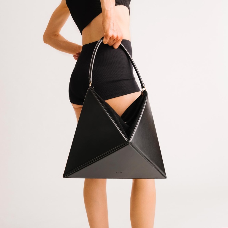 Flex Hobo Carbon bag | mlouye Designer Collection | Coveti