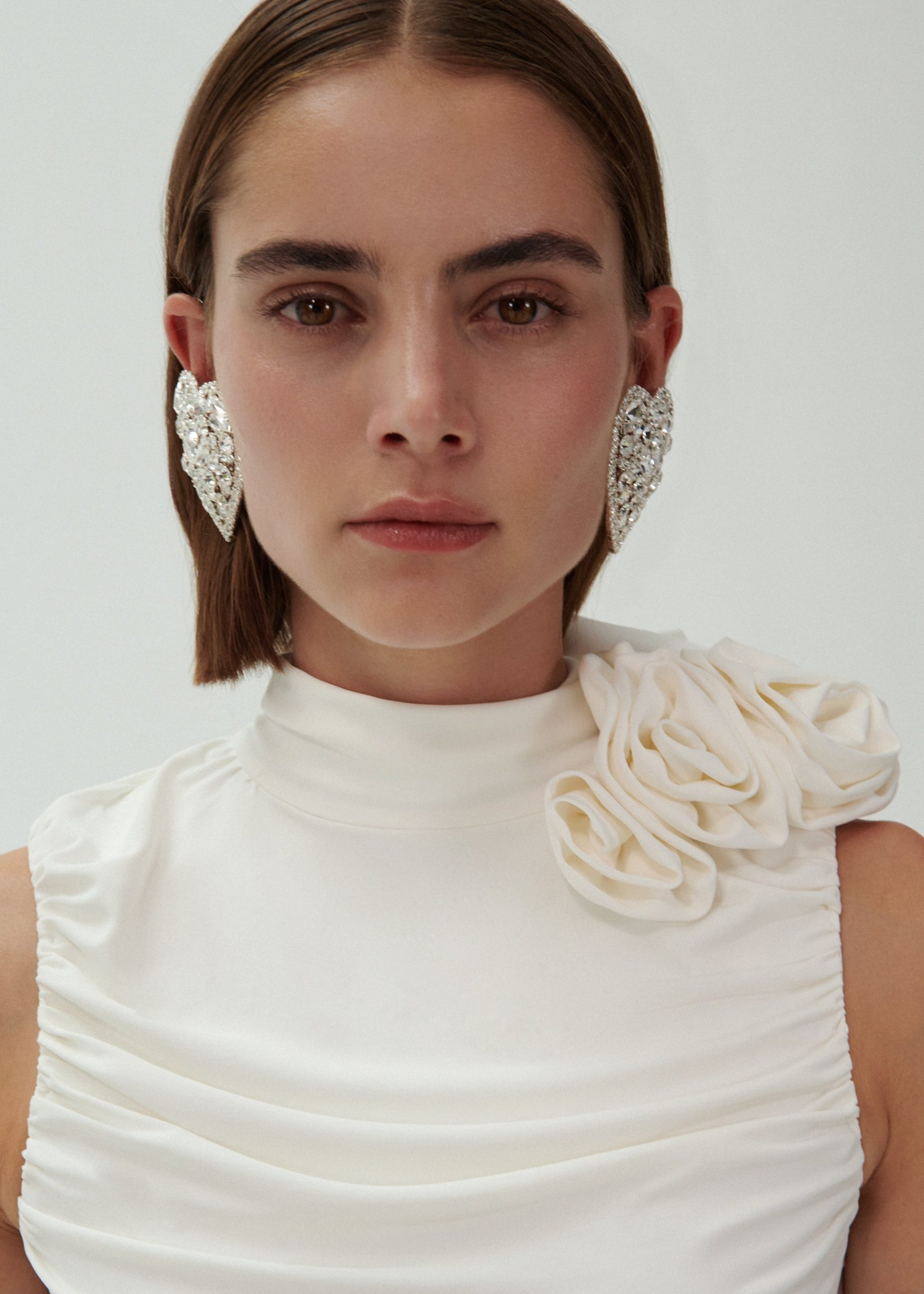 Magda Butrym Ivory Dress | Designer Collection | Coveti