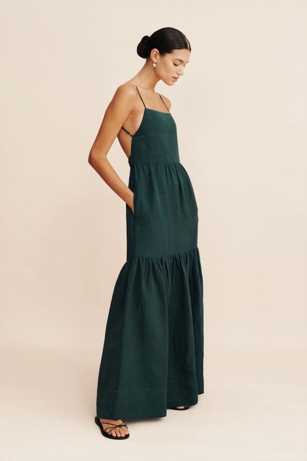 Posse The label Ellie Dress Evergreen | Designer Collection | Coveti