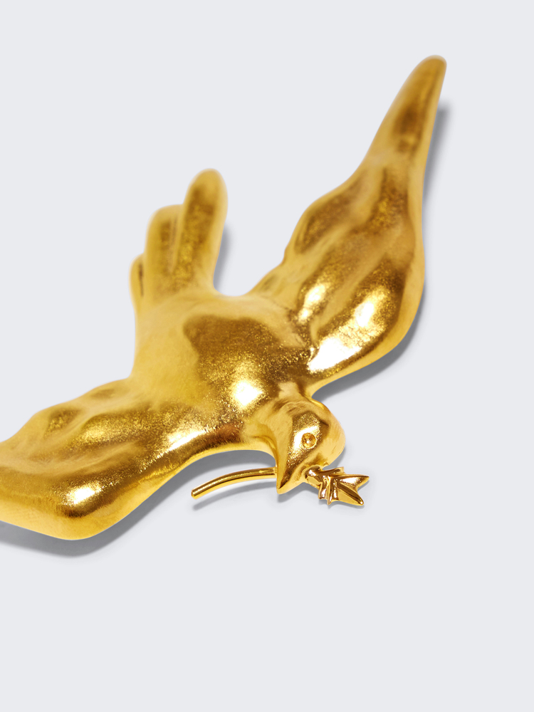 Schiaparelli Dove Brooch | Haute Couture Designer | Coveti