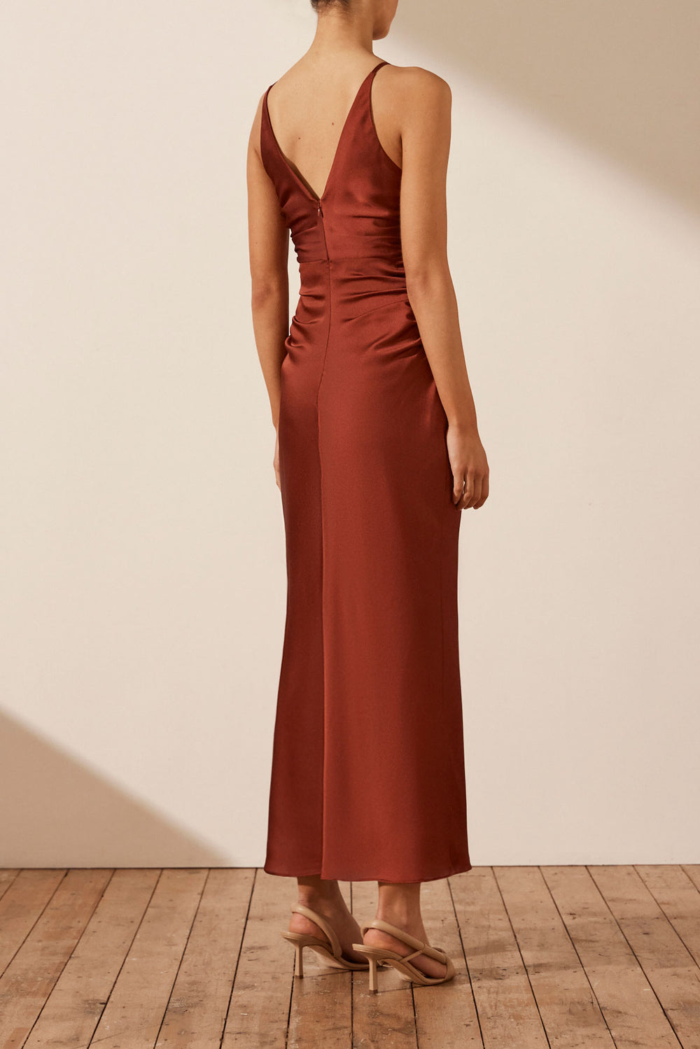 Shona Joy Brown Dress | Designer Collection | Coveti