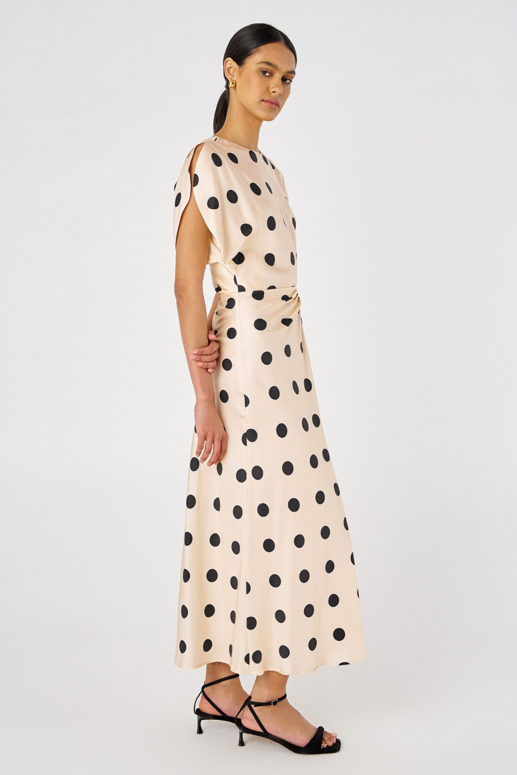 Large Spot Print Dress | Oroton Designer Collection | Coveti