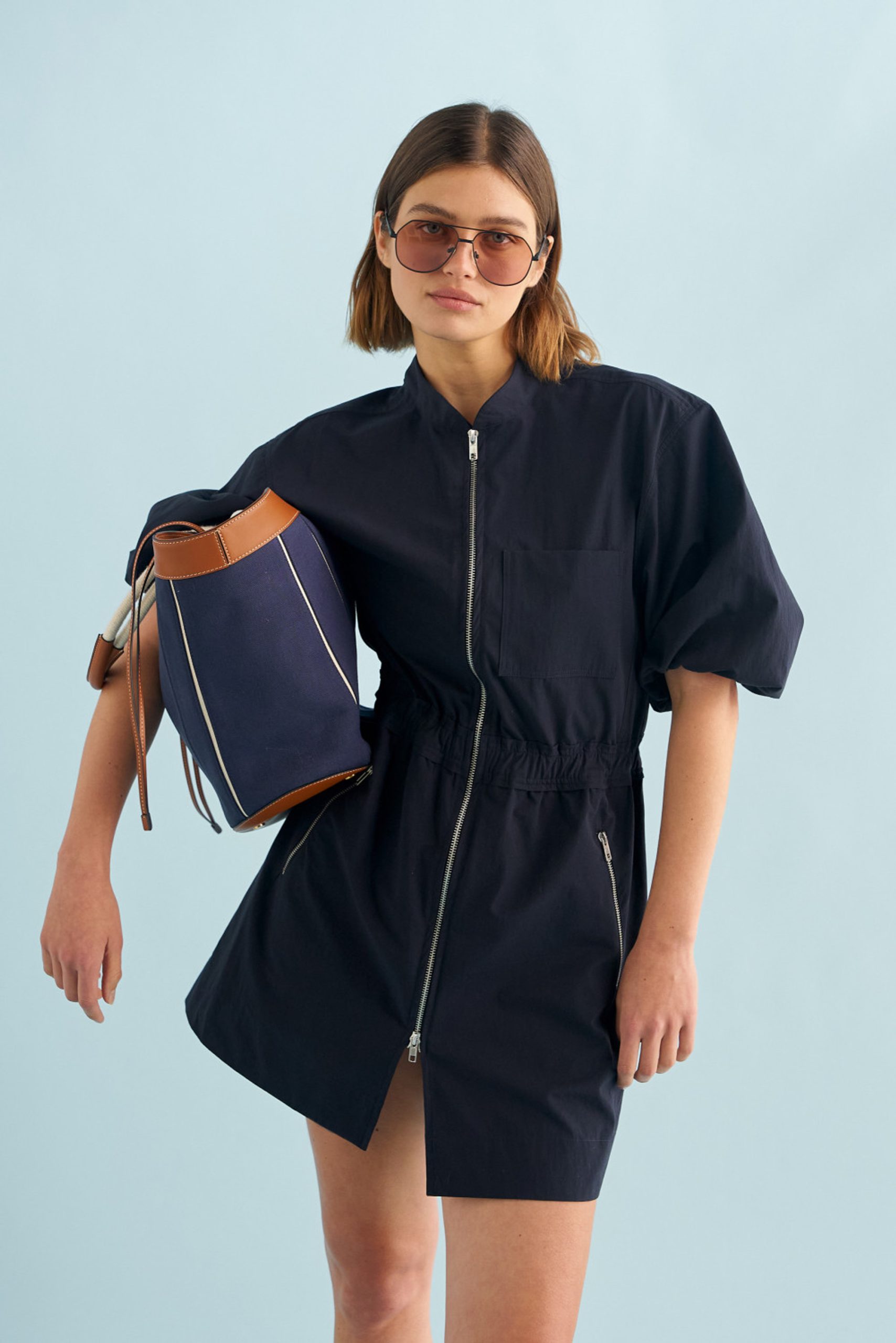 Zip Utility Dress | Oroton Designer Collection | Coveti