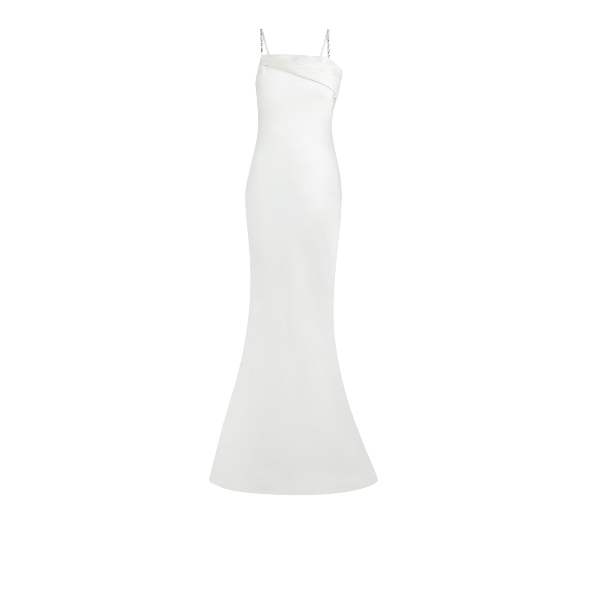 Safiyaa Brooke Ivory Long Dress | Luxury Ready to Wear | Coveti