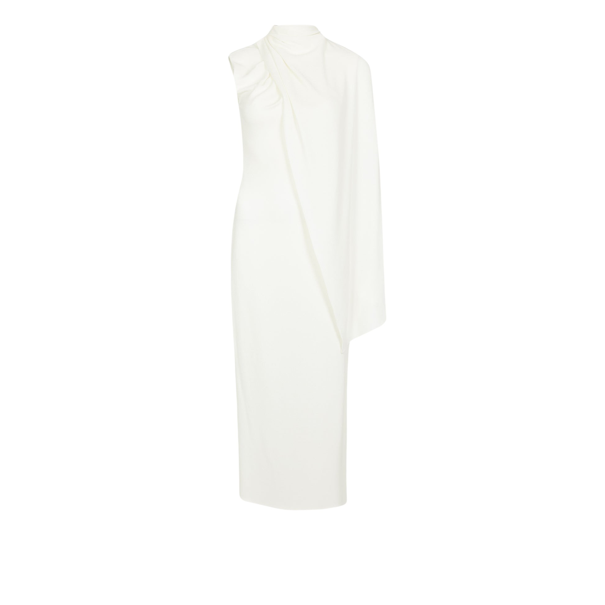 Safiyaa Dilly Ivory Midi Dress | Luxury Ready to Wear | Coveti