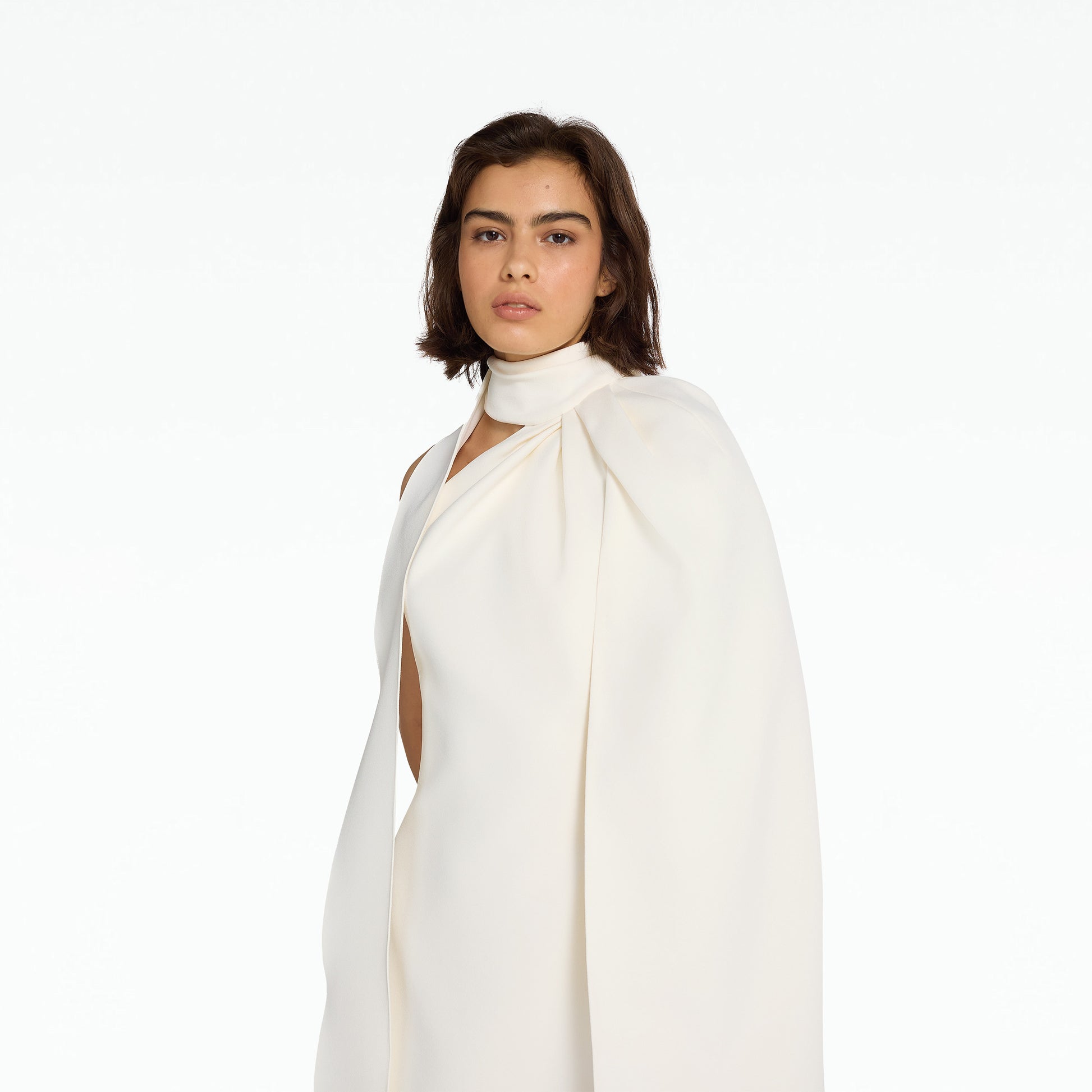 Safiyaa Emery Ivory Short Dress | Luxury Ready to Wear | Coveti