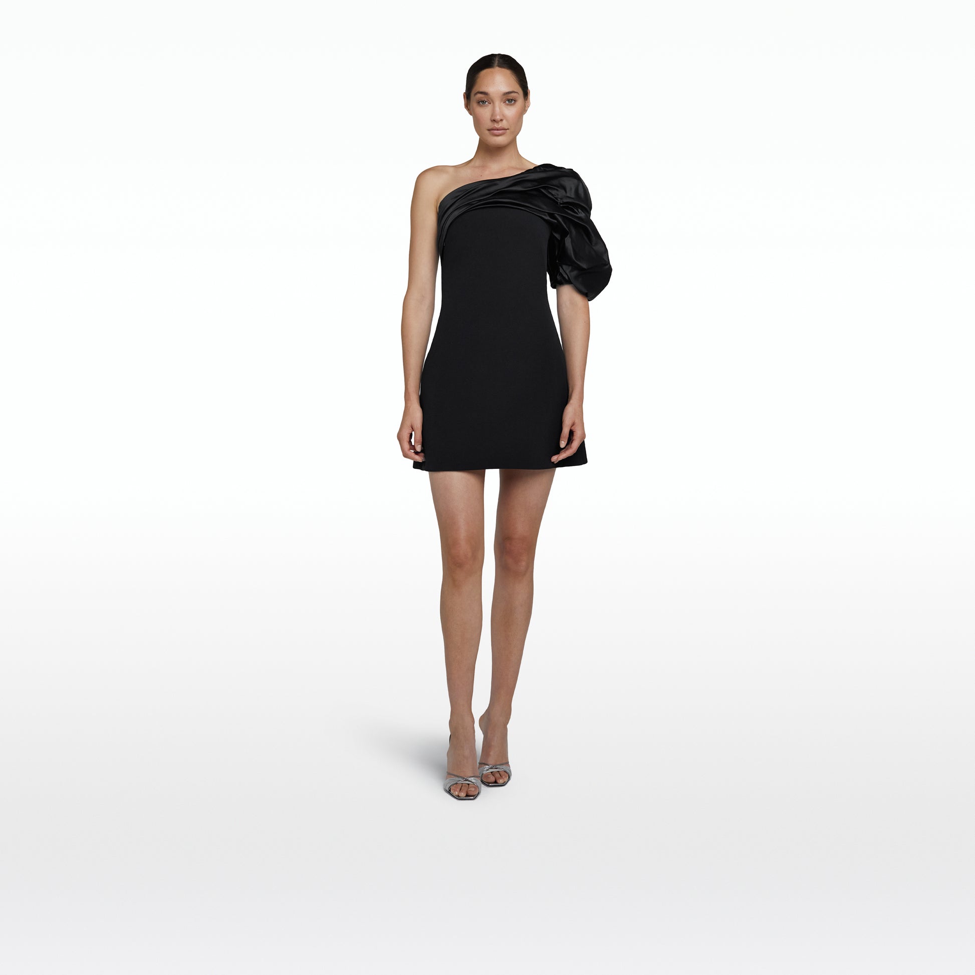 Safiyaa Maeve Black Short Dress | Luxury Ready to Wear | Coveti