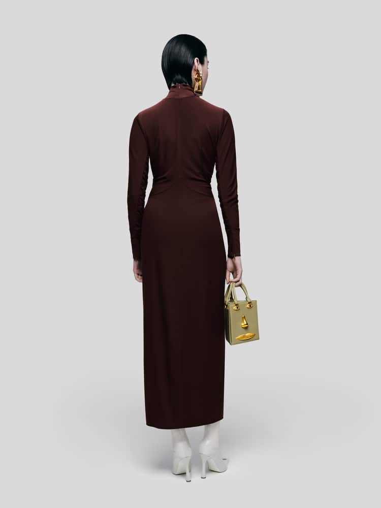 Schiaparelli Long Draped Dress | Haute Couture Designer | Coveti