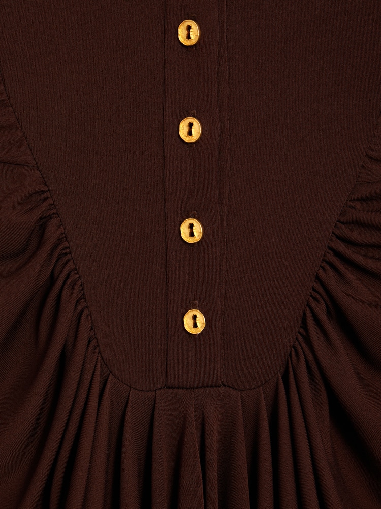 Schiaparelli Long Draped Dress | Haute Couture Designer | Coveti