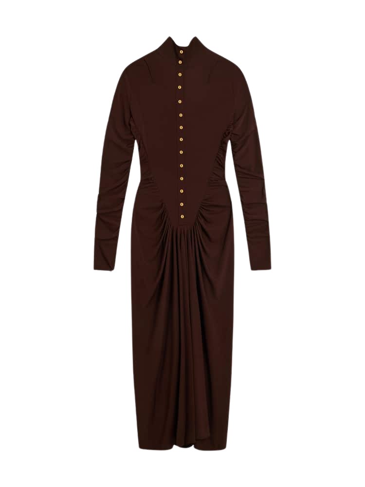 Schiaparelli Long Draped Dress | Haute Couture Designer | Coveti