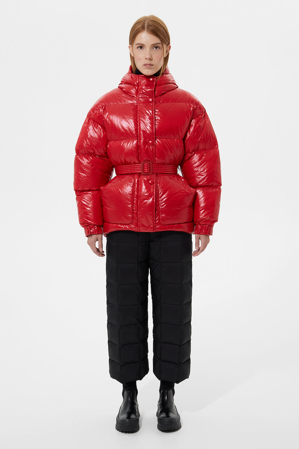 Red womens ski jacket | Ienki Ienki Designer Collection | Coveti