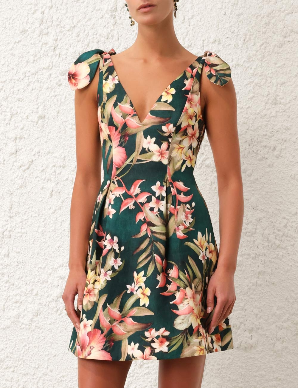 Zimmermann Lexi Tie Mini Dress | Designer Collection | Coveti