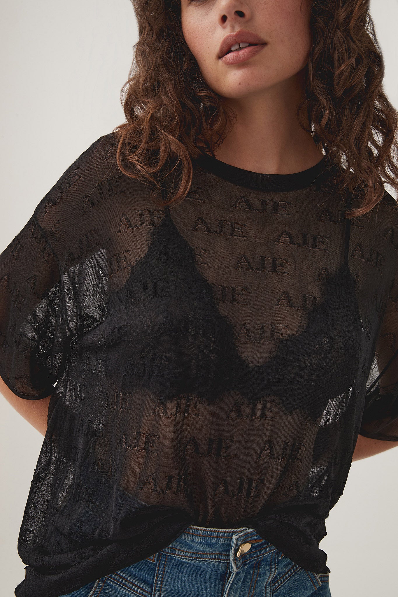 Aje Black T-shirts | Australian Designer collection | Coveti