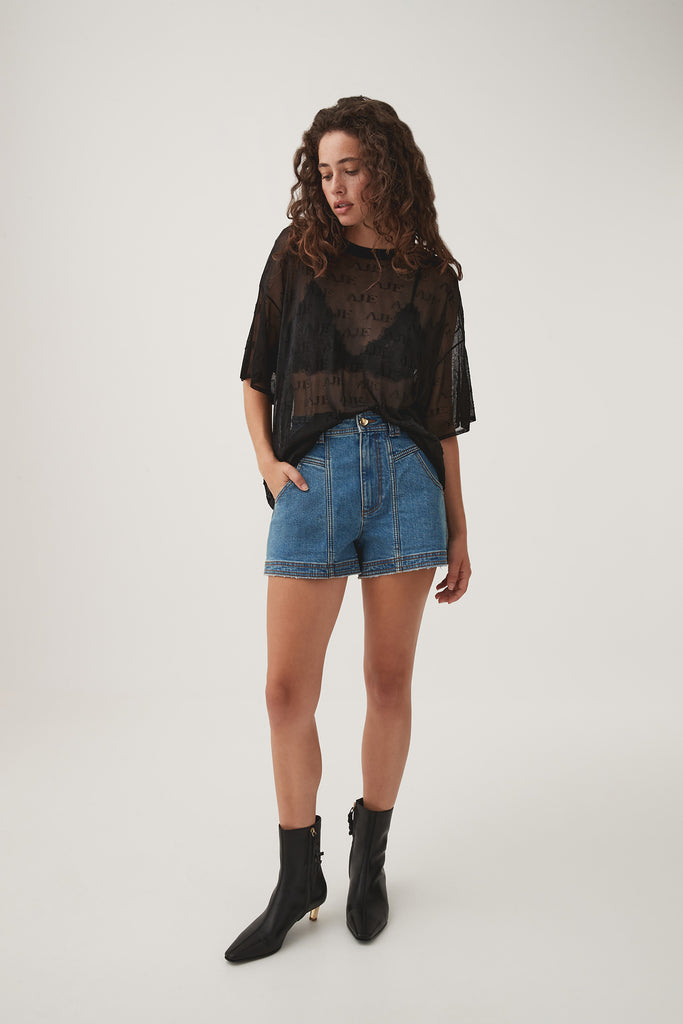 Aje Black T-shirts | Australian Designer collection | Coveti