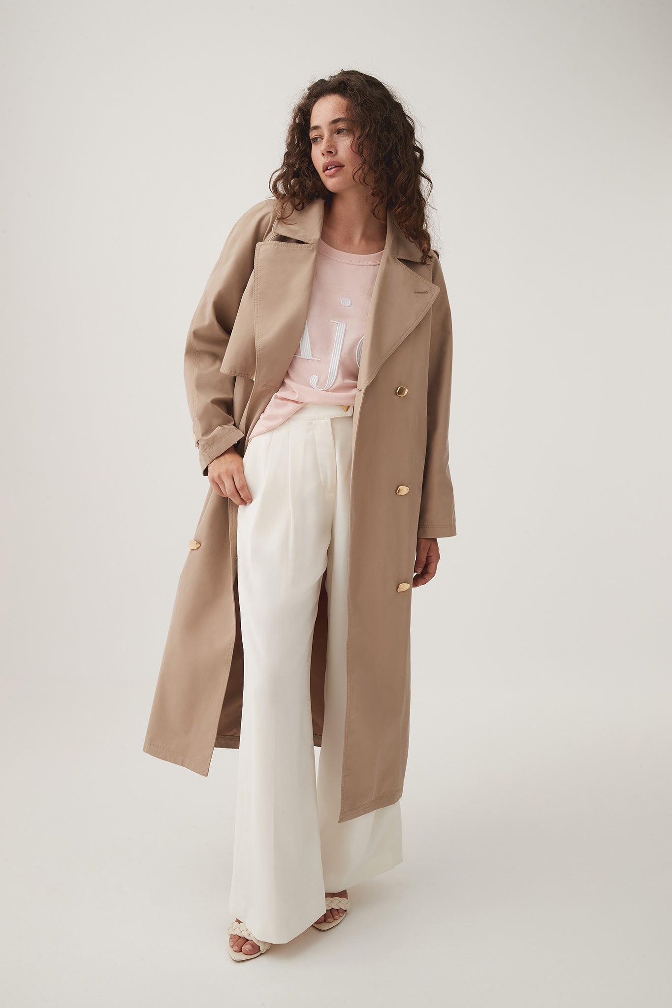 Aje Beige Coats | Australian Designer collection | Coveti