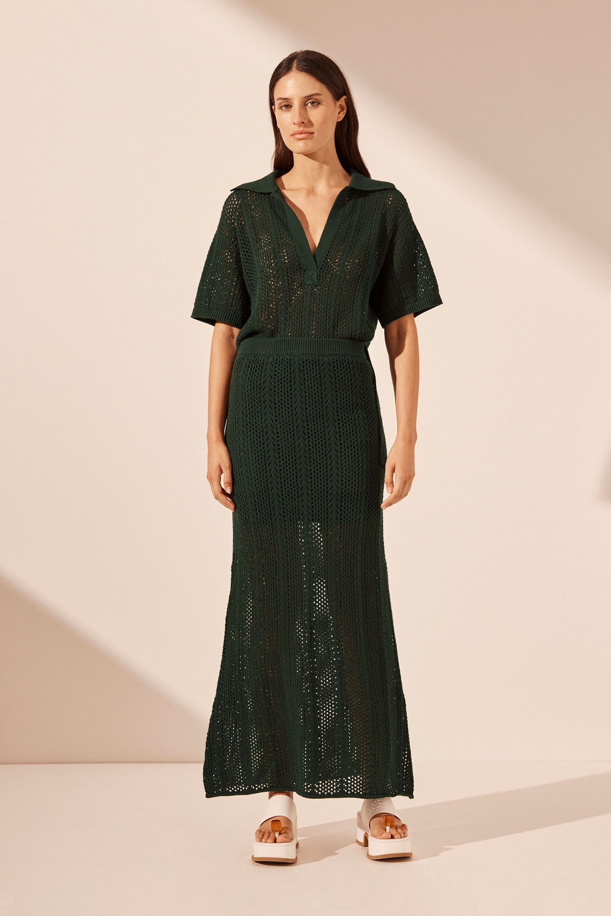 Shona Joy Green Skirts | Designer Collection | Coveti