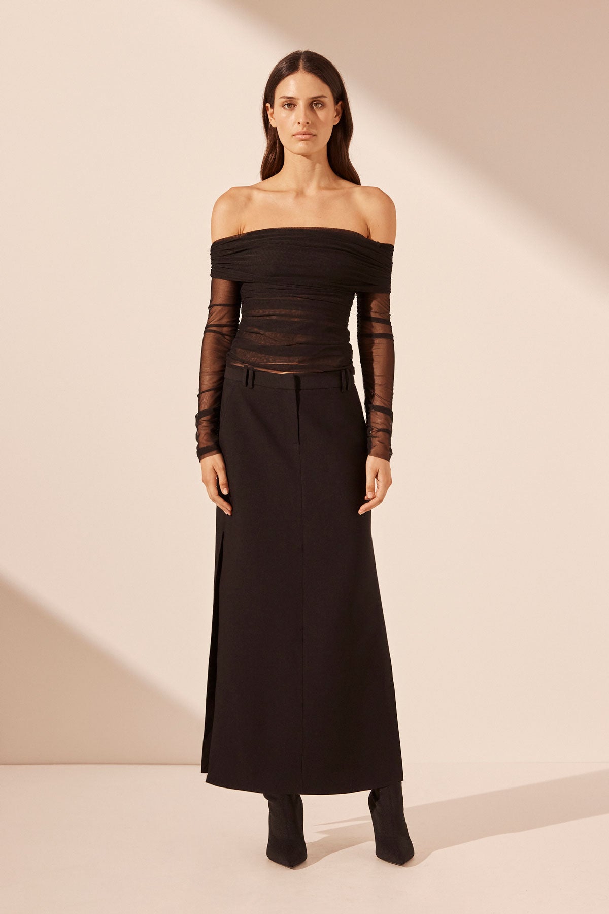 Shona Joy Black Skirts | Designer Collection | Coveti