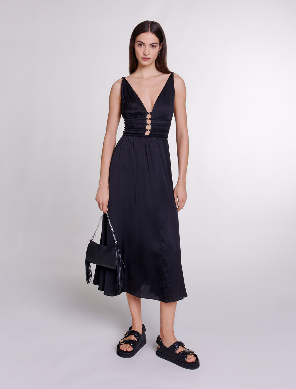Maje Maxi dress | Luxury French Designer Collection | Coveti