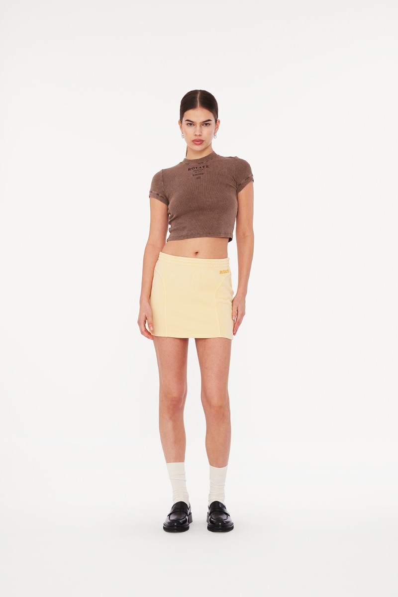 Rotate Yellow Skirt | Contemporary Ready to Wear | Coveti