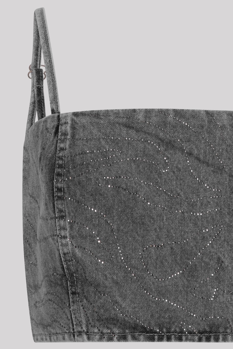 Rotate Gray Tops | Contemporary Ready to Wear | Coveti