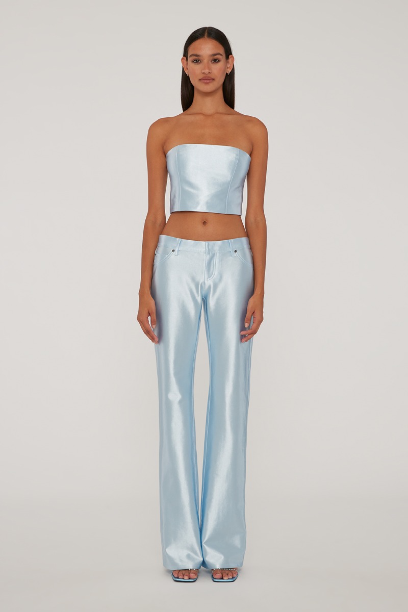 Rotate Blue Pants | Contemporary Ready to Wear | Coveti