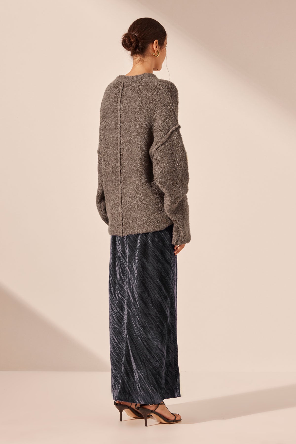 Shona Joy Gray Skirts | Designer Collection | Coveti