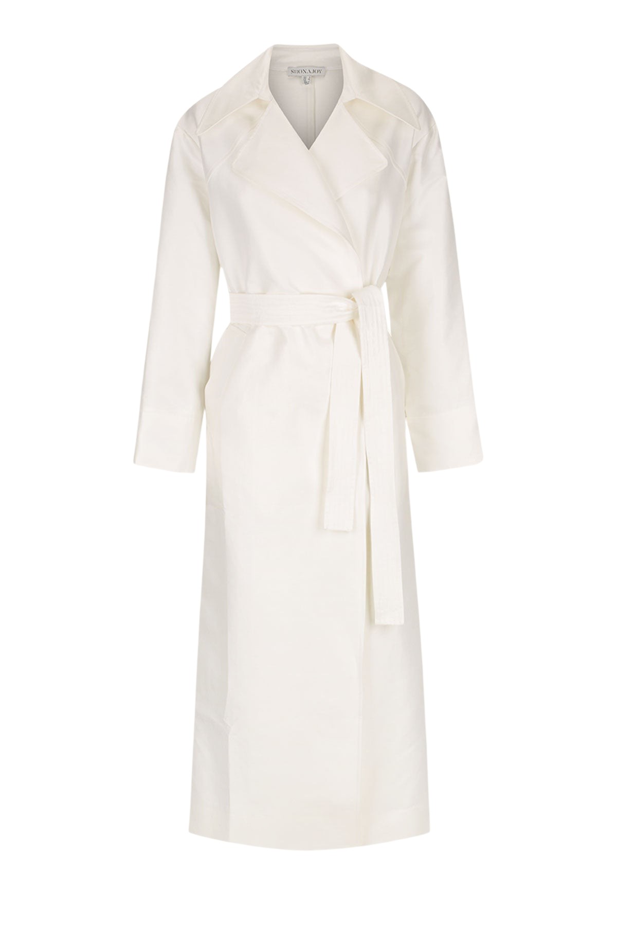Shona Joy Ivory Trench Coat | Designer Collection | Coveti