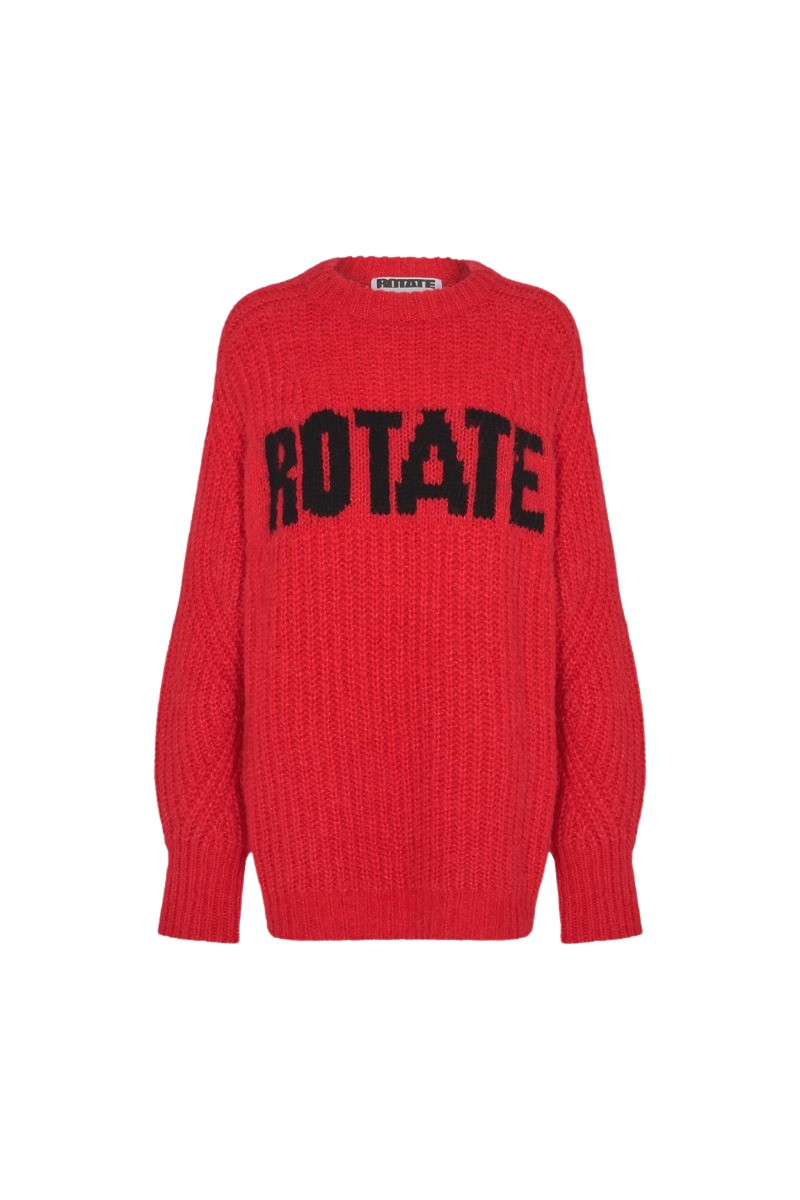 Rotate Red Knitwear | Contemporary Ready to Wear | Coveti