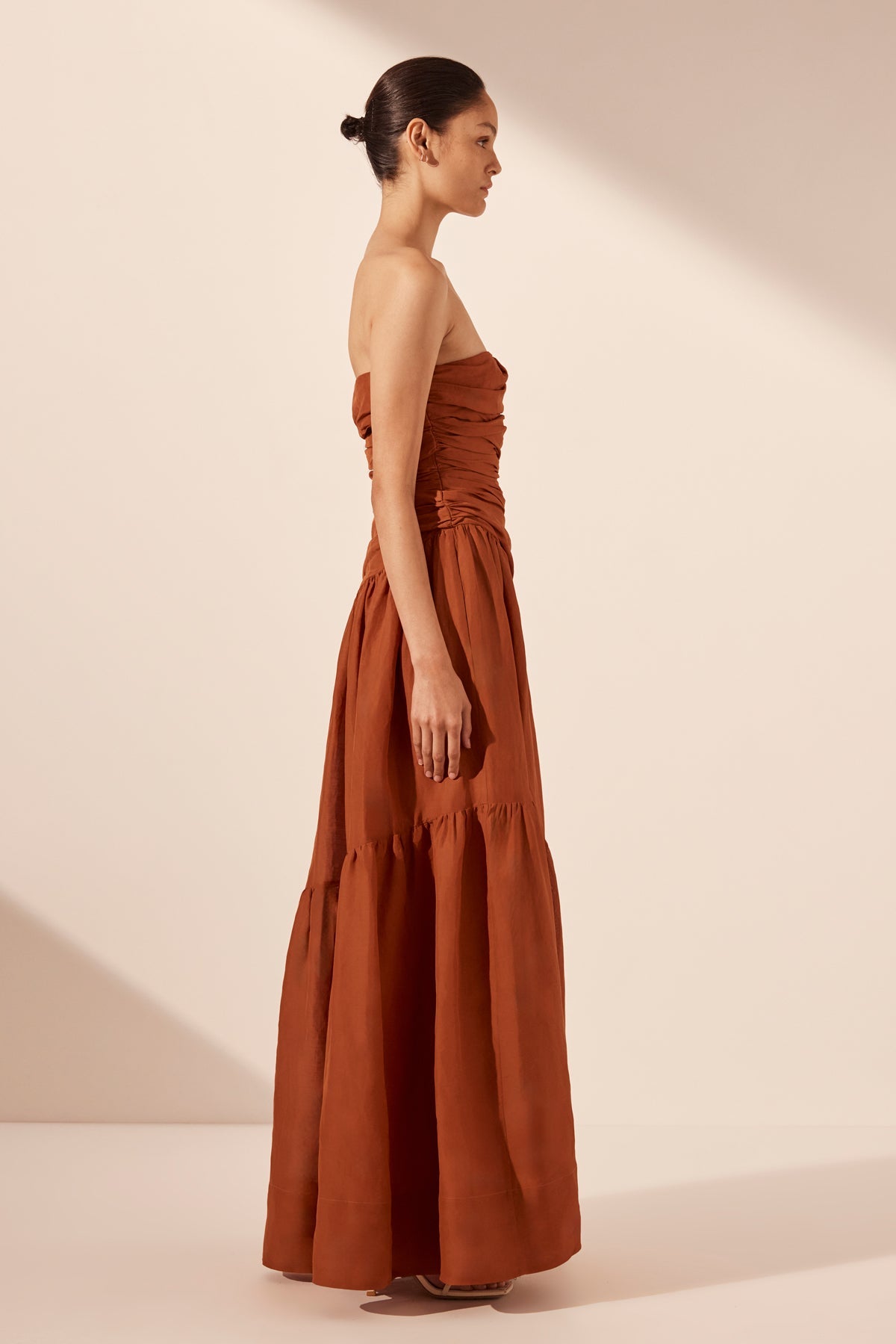 Shona Joy Brown Dress | Designer Collection | Coveti