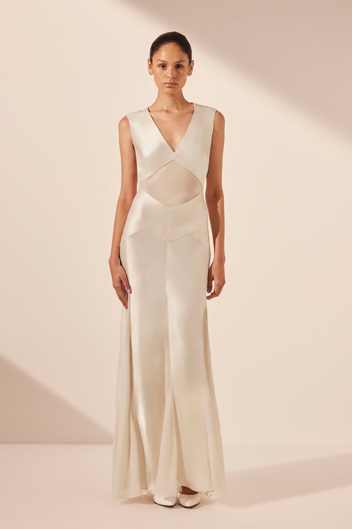 Shona Joy White Dress | Designer Collection | Coveti