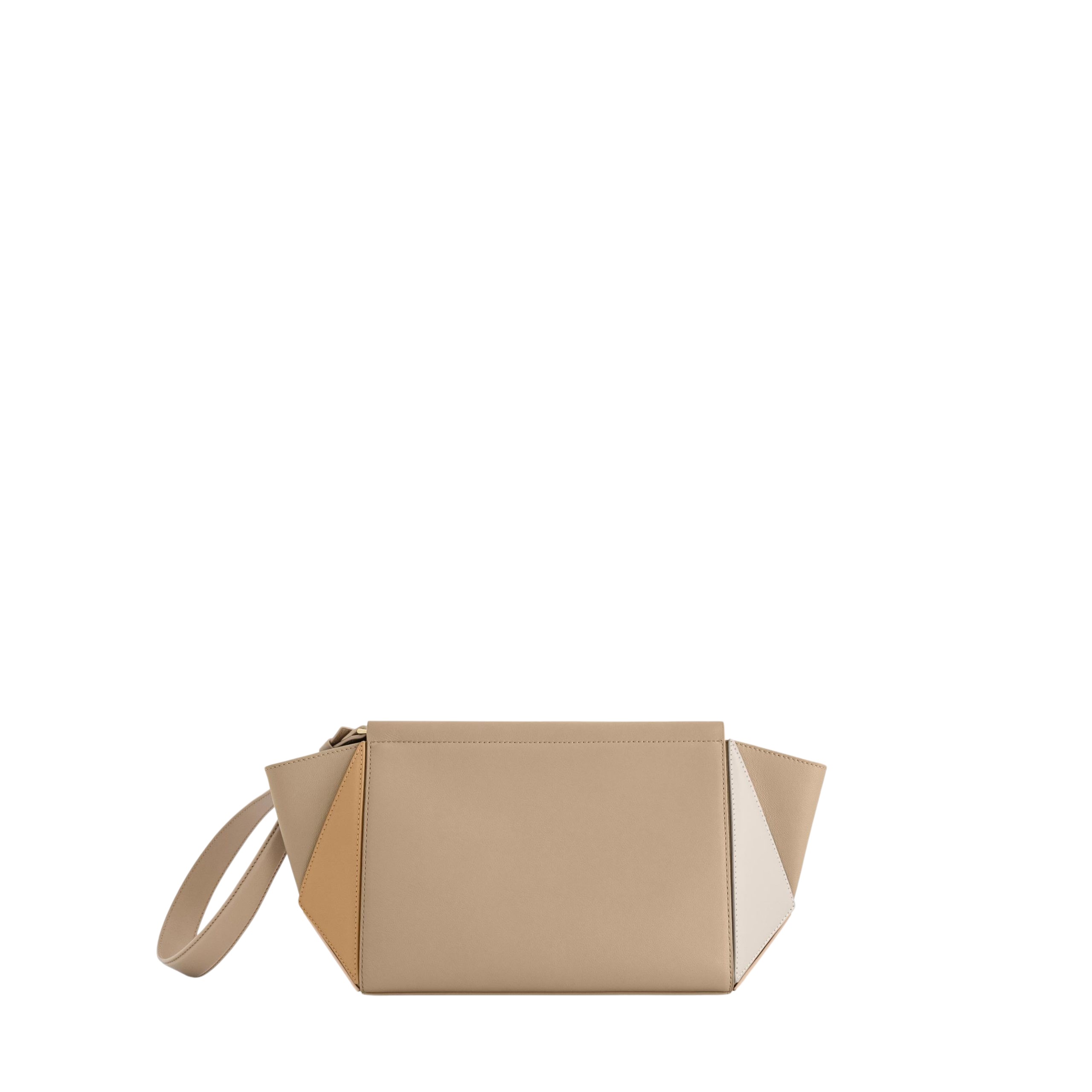 Medium Triangle Pouch - Milky | Mlouye Wallets & Purses Designer ...