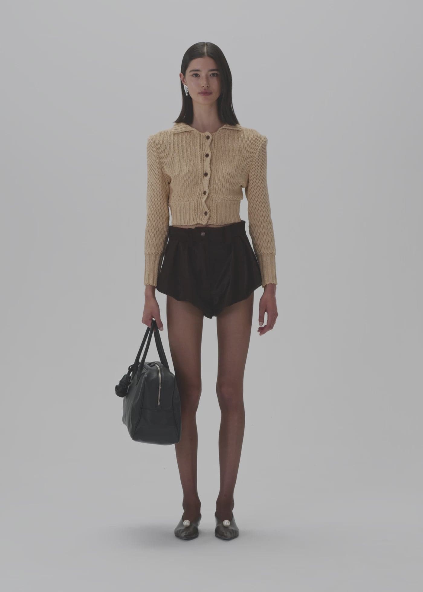 Magda Butrym Red Shorts | Luxury Designer Collection | Coveti