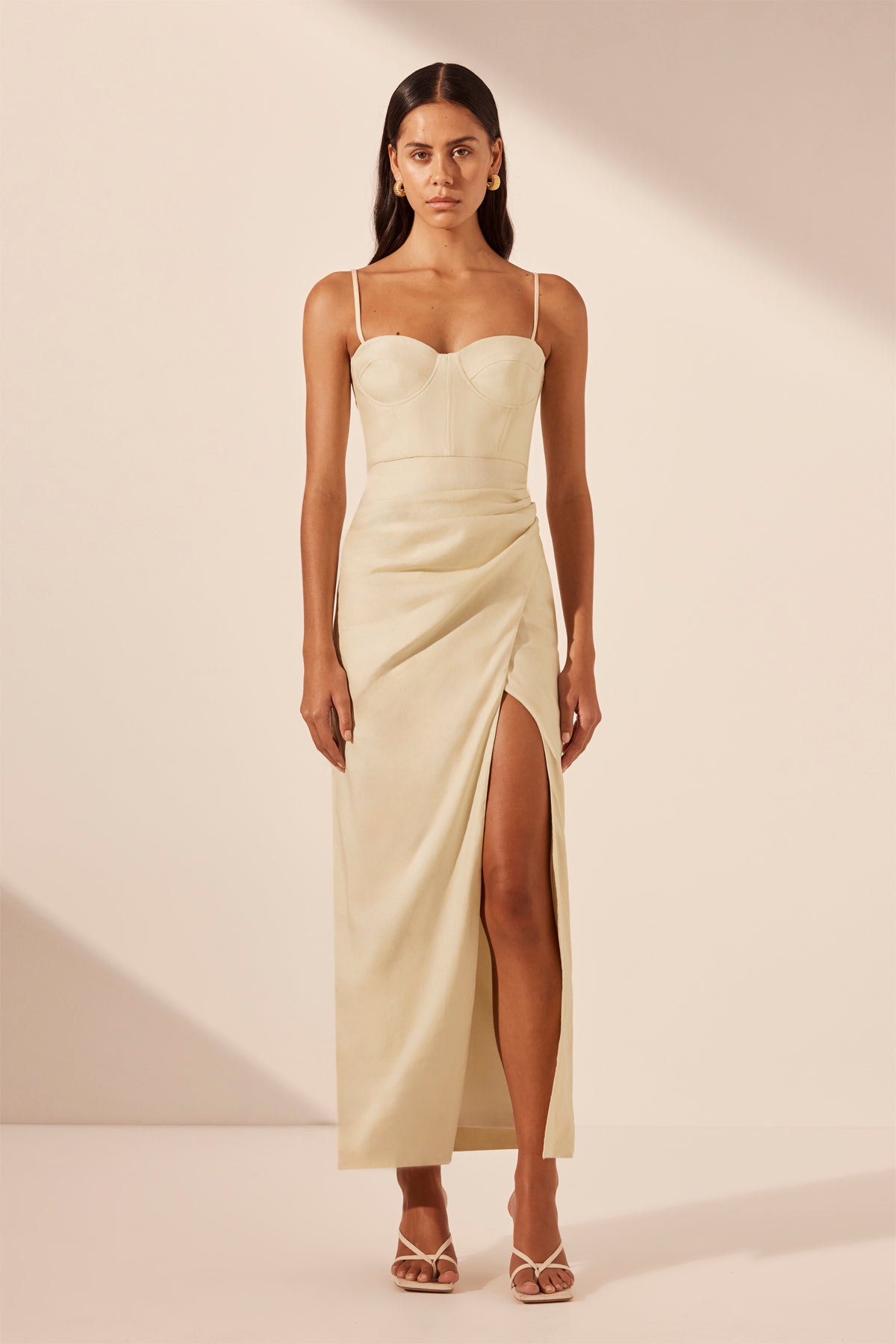 Shona Joy Neutrals Dress | Designer Collection | Coveti