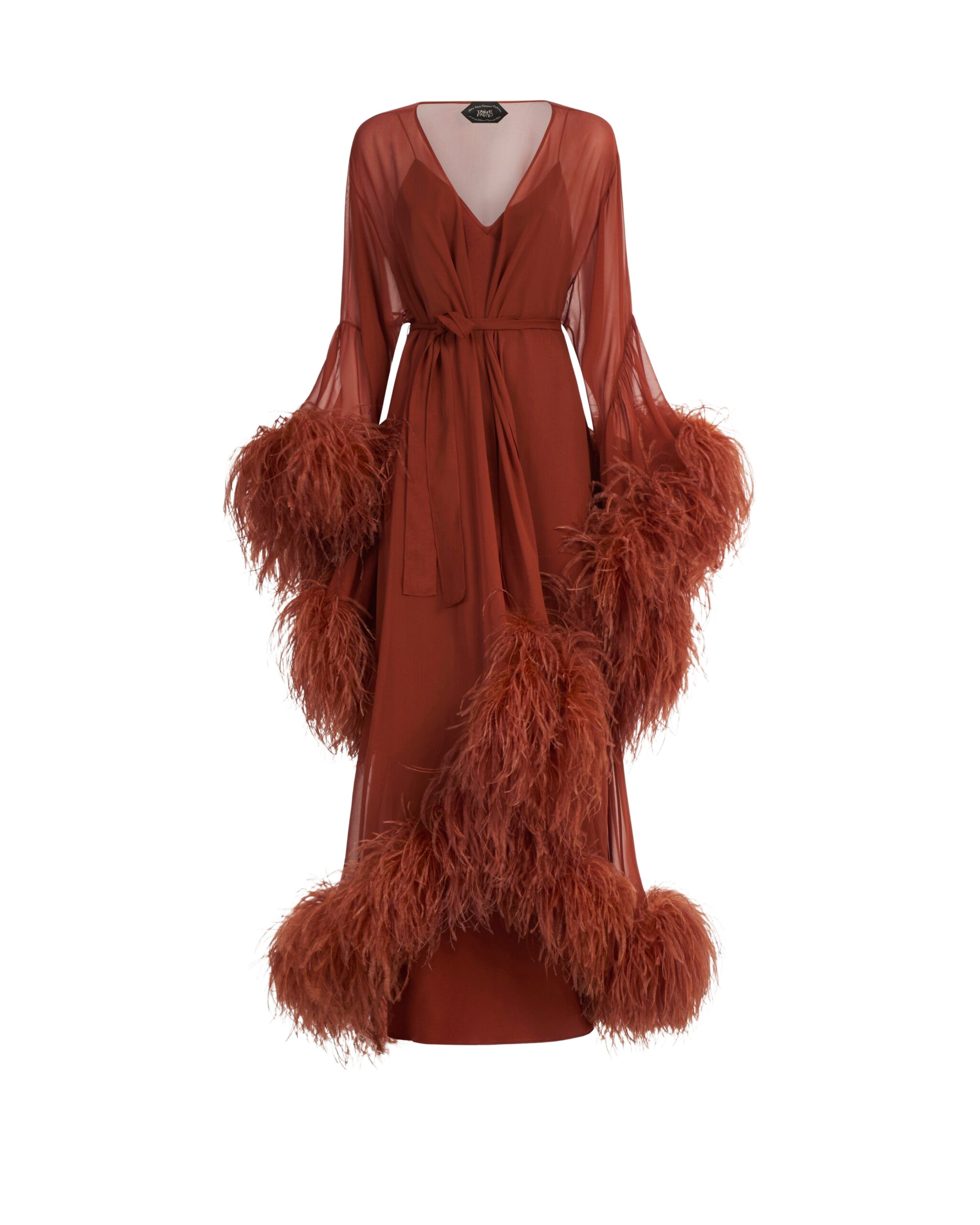 Red Feather Dress | Coveti