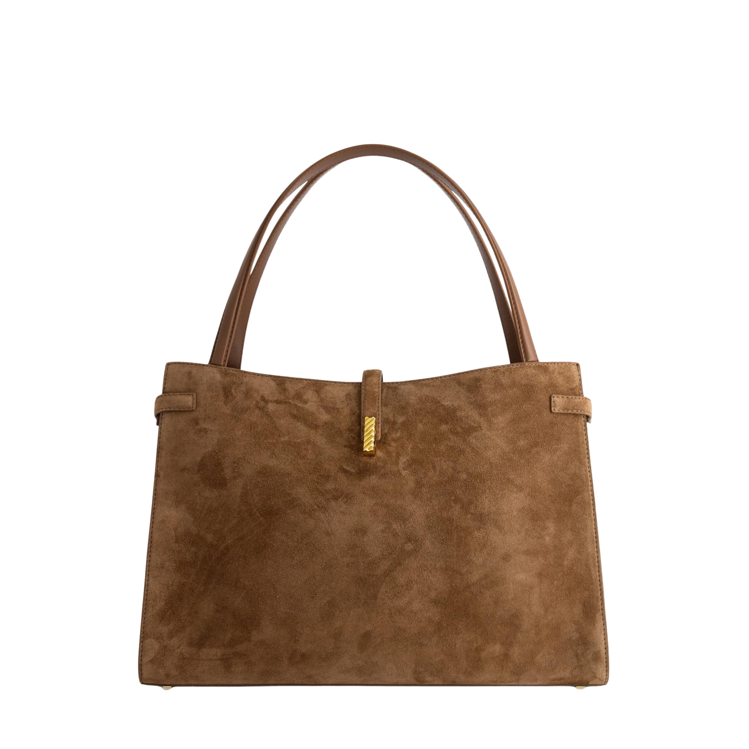 mlouye Isla Tote - Suede Caramel Bags | Designer Collection | Coveti