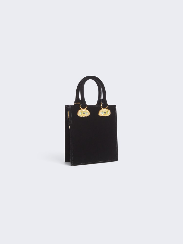 Schiaparelli Mini Anatomy Velvet Bag | The "Face Bag" with Gold ...