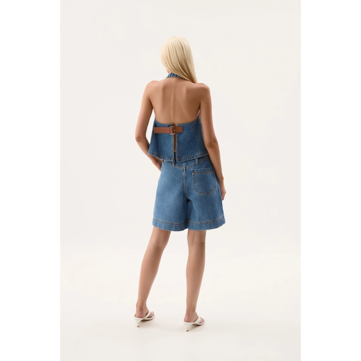 Flynn Denim Halter – Coveti